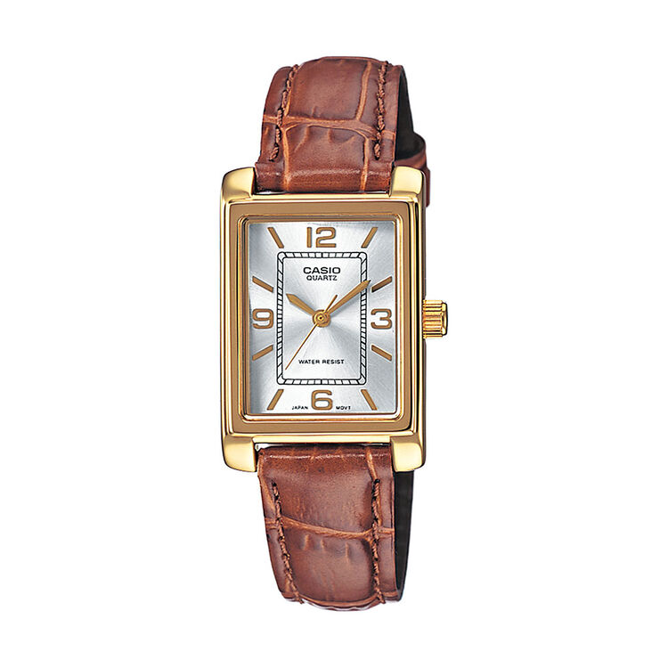 Montres classiques Casio Bracelet Marron • Histoire d'Or