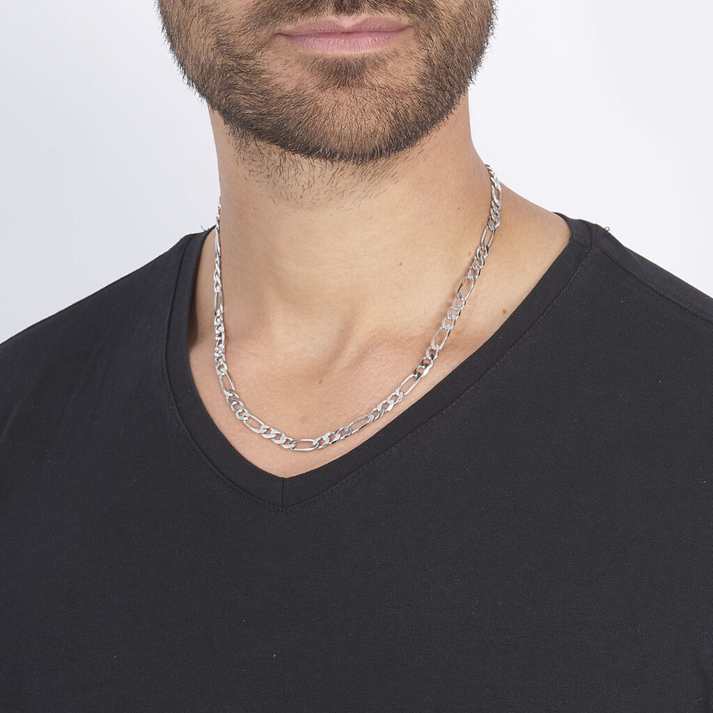 Chaines Argent Alternée 1/3 Sans pierre Blanc 925/1000 50cm ...