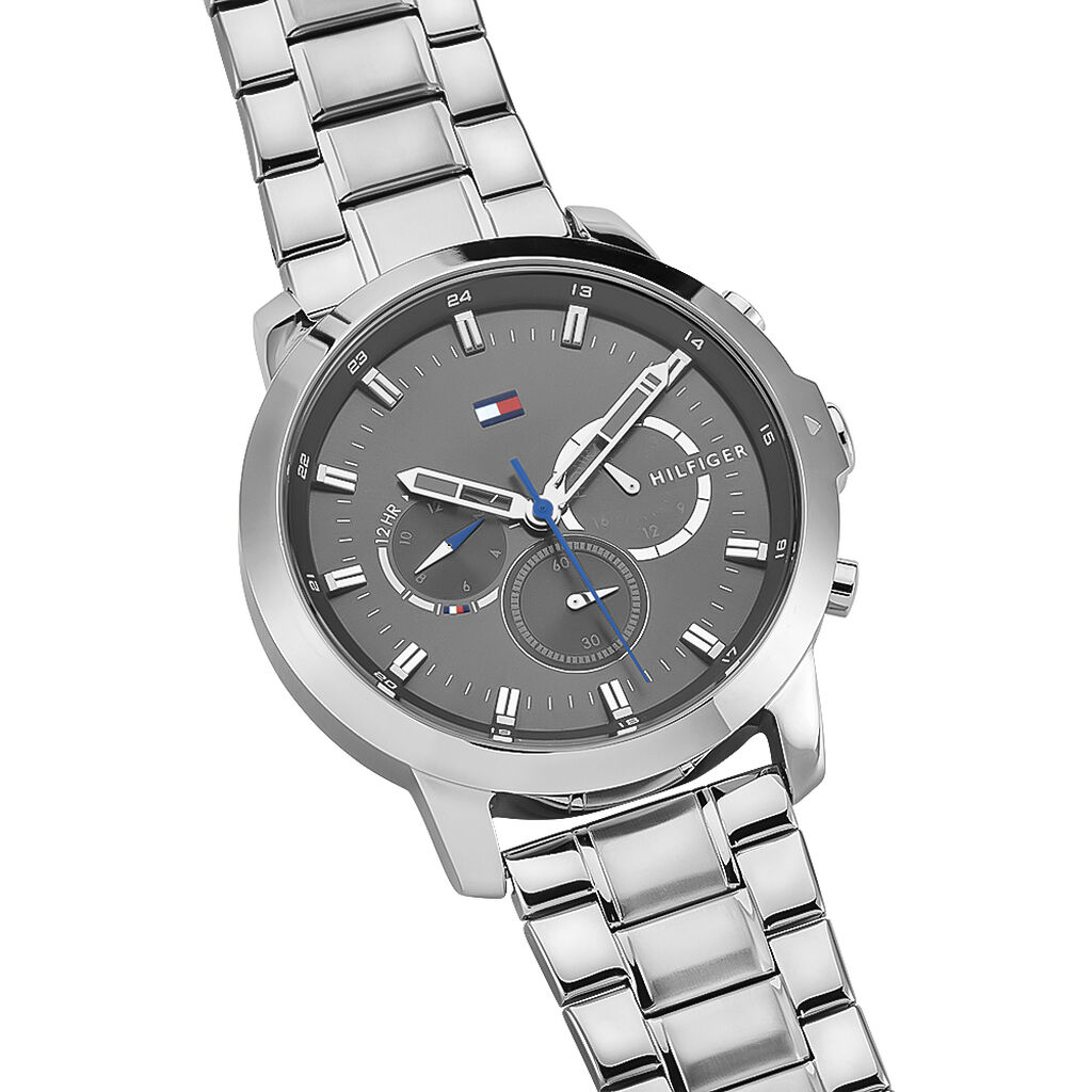 Montres Tommy Hilfiger 1791794 Acier Boucle déployante simple Blanc ...